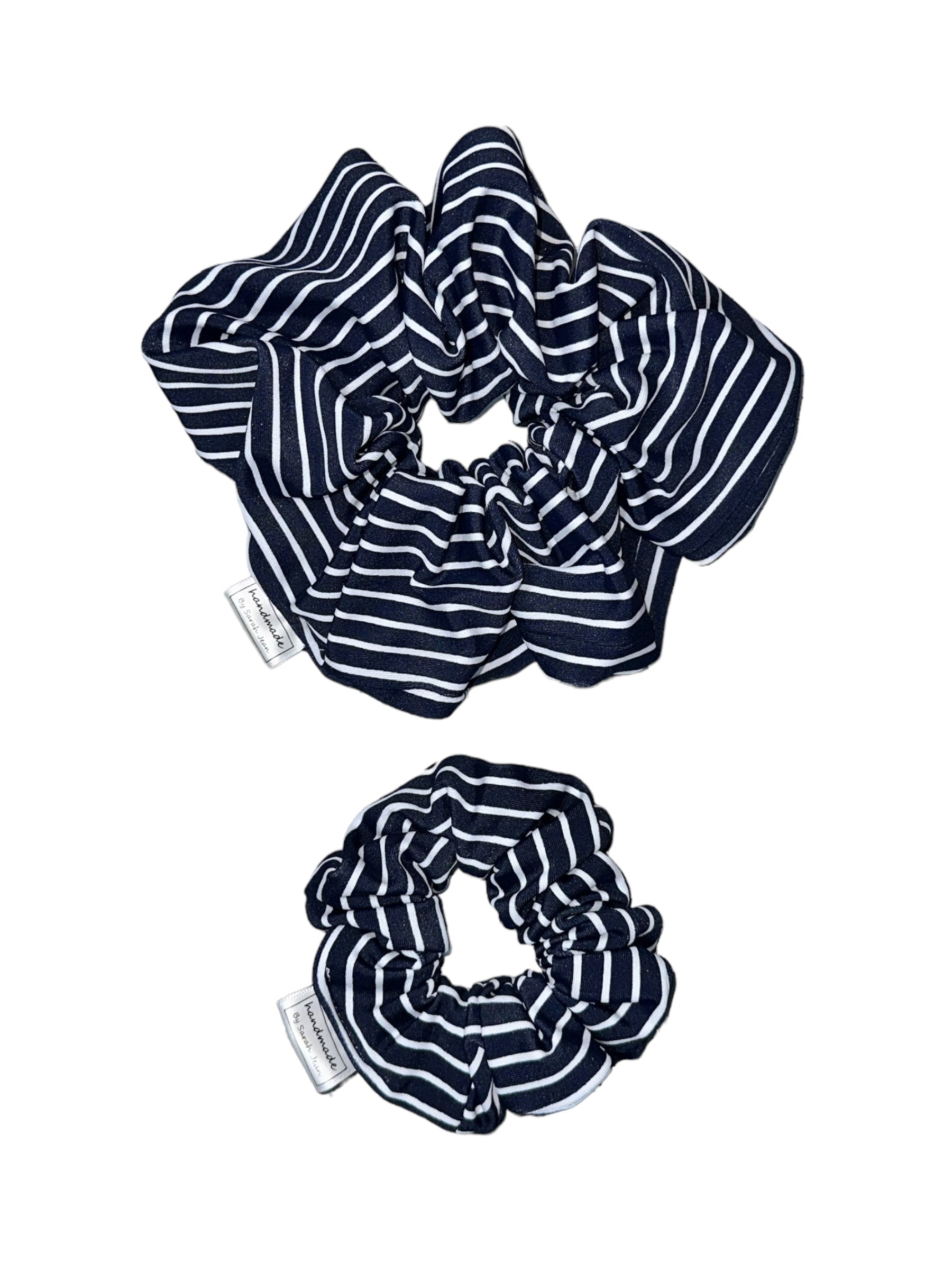 The Amy Collection - Nautical Navy Swim/Sweat Hair Scrunchies ...
